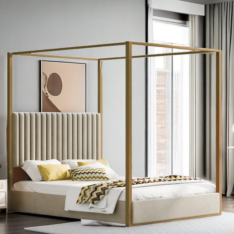 Wayfair gold canopy bed store